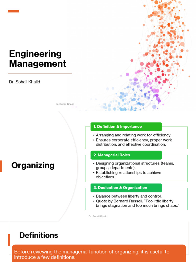 Engineering Management Lec 3 | PDF | Organizational Structure | Leadership