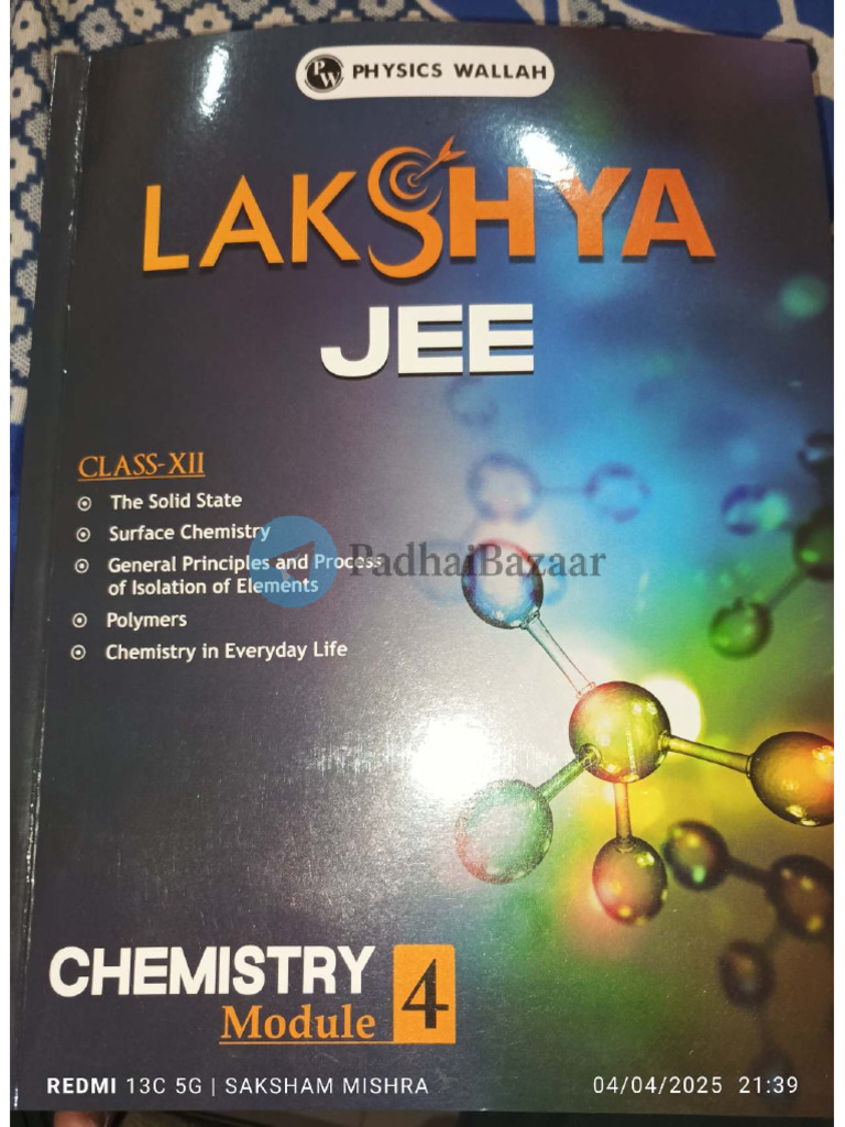 LAKSHYA JEE MODULE CHEMISTRY 4 2026 | PDF