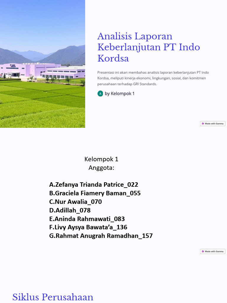 Analisis Laporan Keberlanjutan Indo Kordsa | PDF