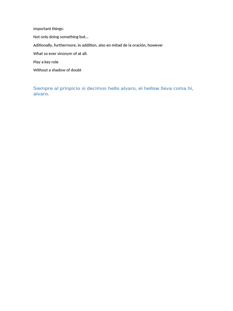 Not Only Doing Something But | PDF