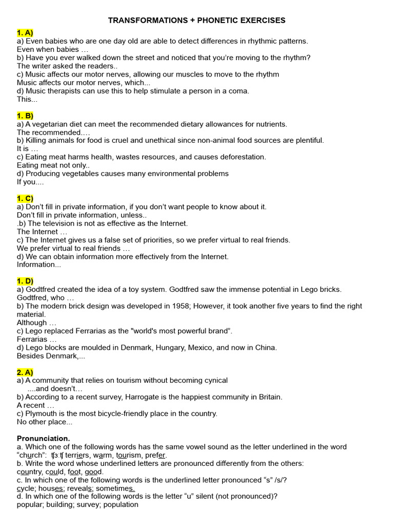 1.Transform+phonetic 1-7 | PDF | Stress (Linguistics) | Lego