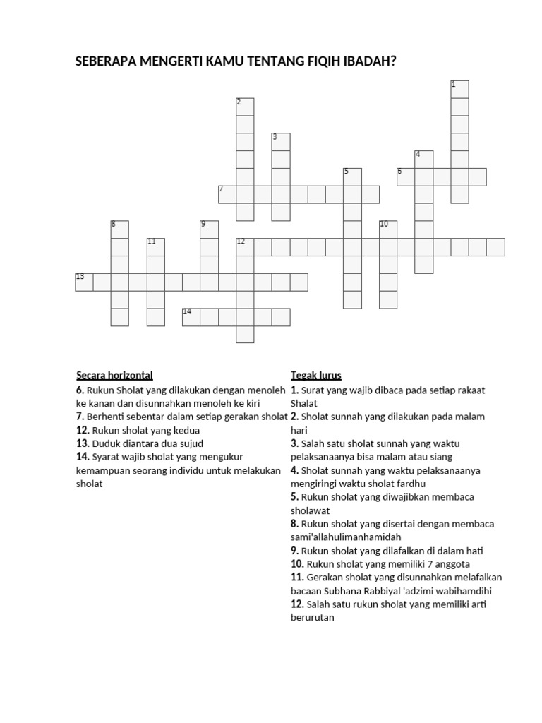 TTS Fiqih Ibadah | PDF
