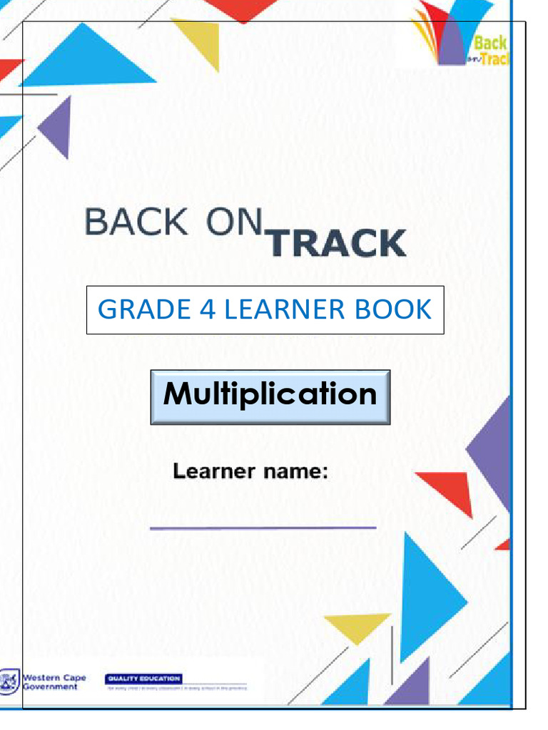 GR 4 BOT Maths Multiplication Learner Book - 18 March 2025 | PDF
