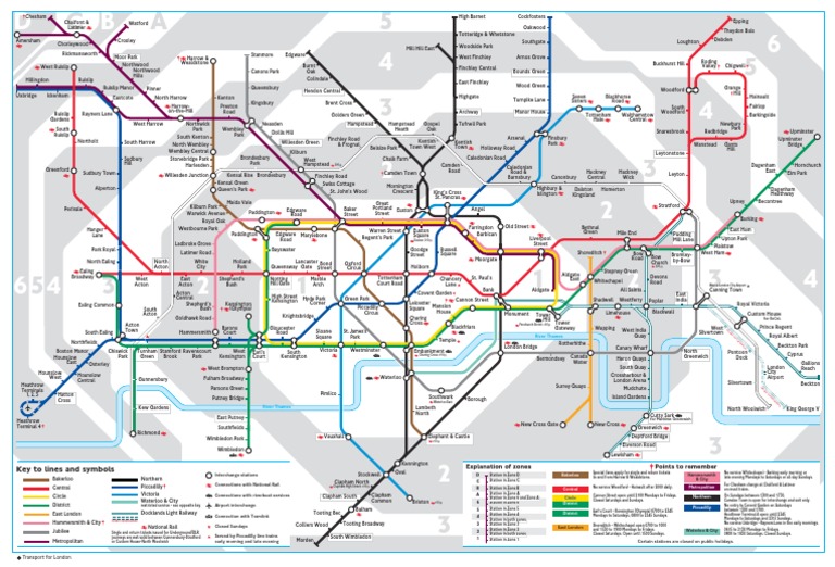 London Tube Map | PDF | London | Transport Infrastructure