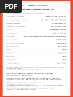 Contoh Struk Token Listrik | PDF | Pengelolaan Keuangan & Uang | Komputer