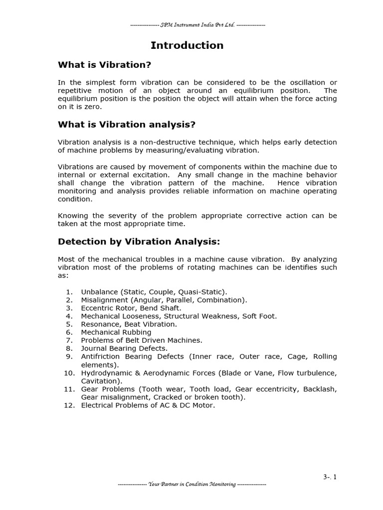 Vibration final | PDF | Amplitude | Root Mean Square