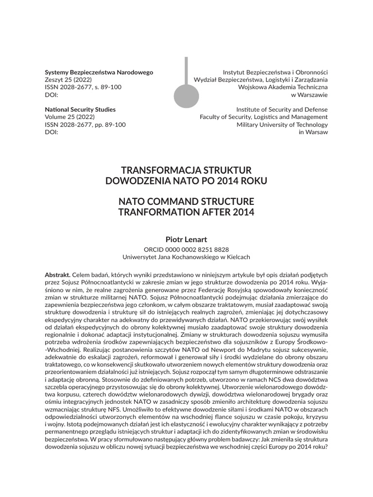 5 NATO Transformacja-Struktur-1 | PDF