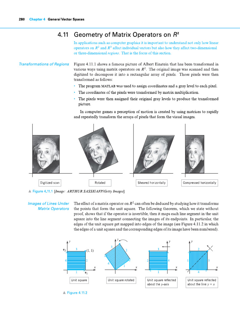 Geometry of Matrix Operators on R2 | PDF