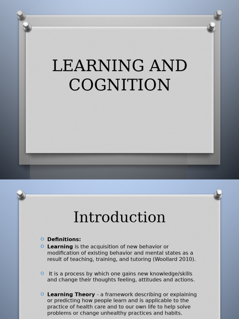 Learning and Cognition | PDF | Classical Conditioning | Behaviorism