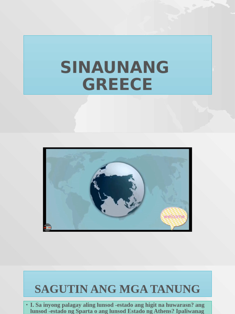 2NG GRADING- LESSON 2 SINAUNANG GREECE | PDF