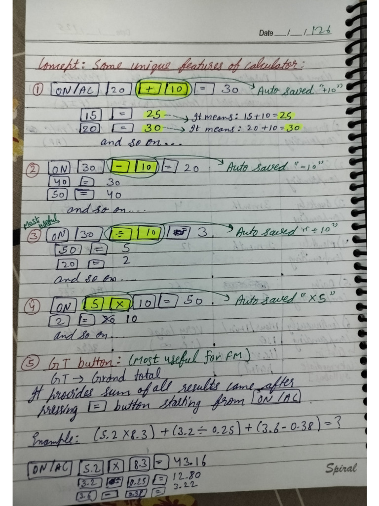 Calculator Tricks | PDF