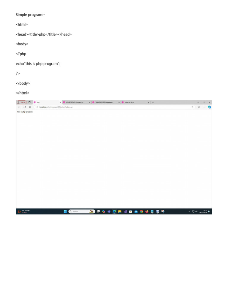 Ishu PHP | PDF | String (Computer Science) | Scope (Computer Science)