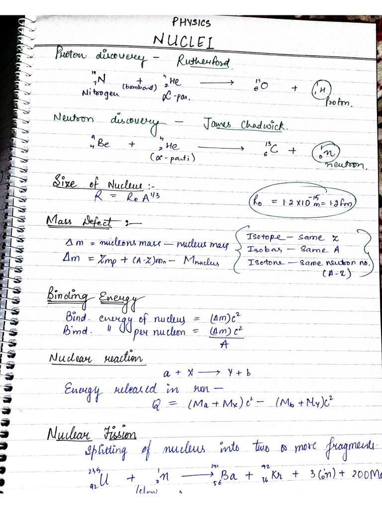 Nuclei Notes | PDF