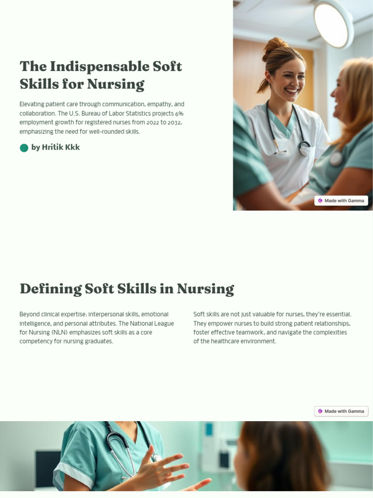 The Indispensable Soft Skills For Nursing | PDF | Nursing | Patient