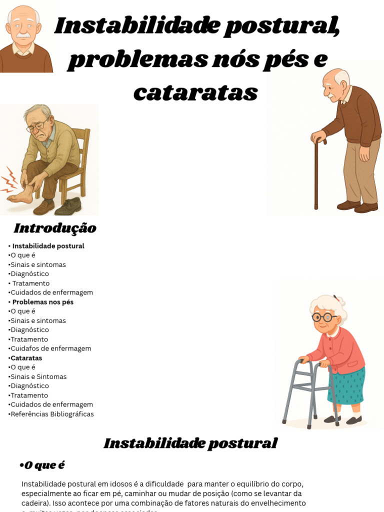 Instabilidade Postural e Problemas Oculares | PDF | Catarata ...