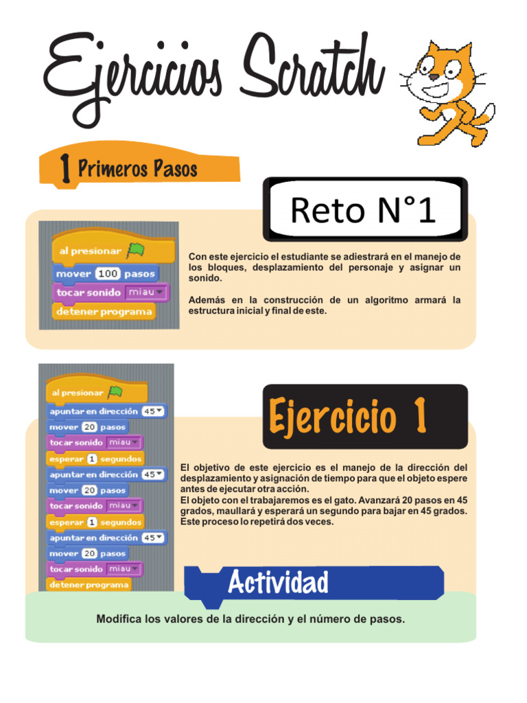 Retos programación Scratch | PDF | Variable (informática) | Programa de computadora