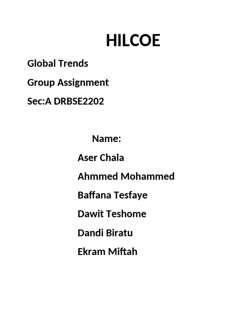 Global Trends Final | PDF | Globalization | International Monetary Fund
