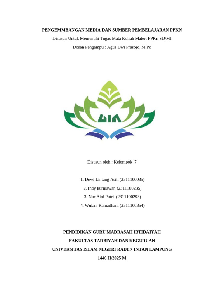 Pengembangan Media Dan Sumber Pembelajaran PPKN | PDF