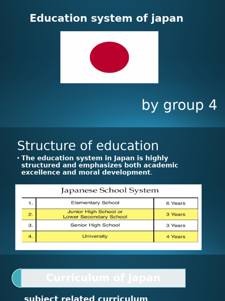 Education System in Japan | PDF | Curriculum | Learning