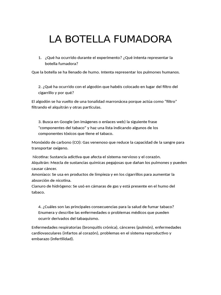 La Botella Fumadora | PDF