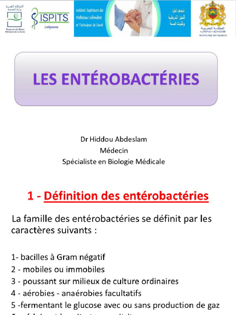7-Les Entérobactéries Final | PDF
