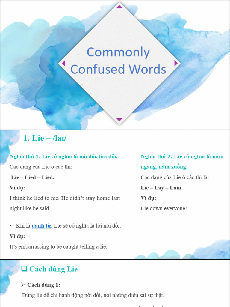Commonly Confused Words | PDF