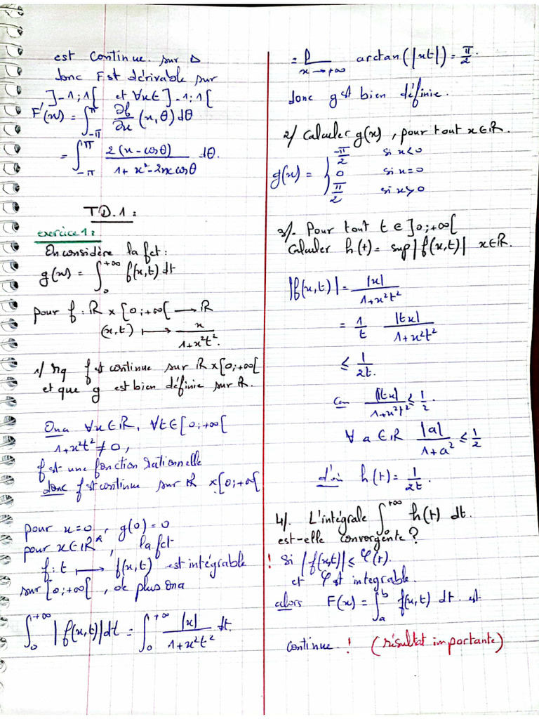 TD 1 ANALYSE 6 | PDF