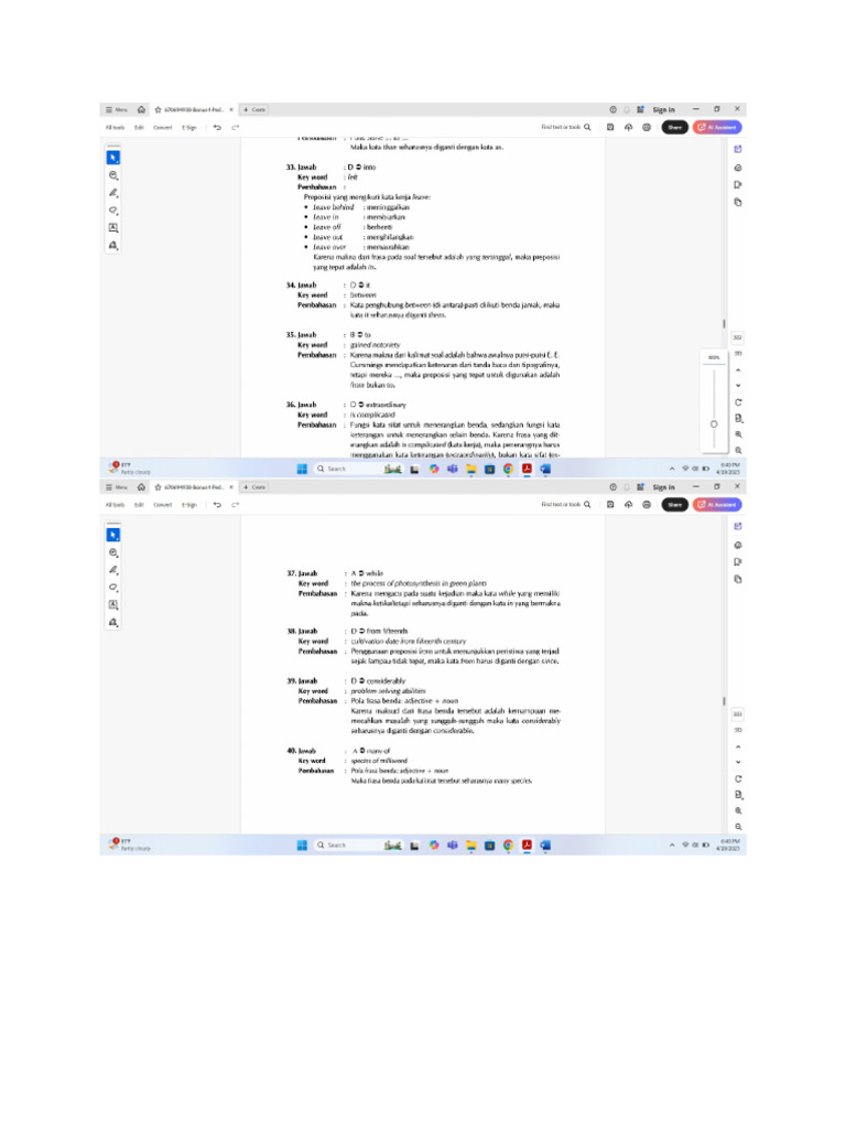 Soal Soal Bahasa Inggris Dan Jawaban Guna | PDF