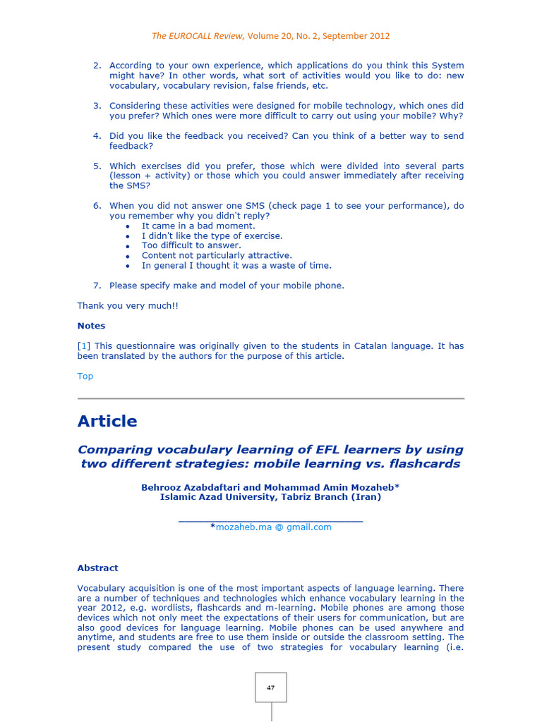 Behrooz Azabdaftari and Mohammad Amin Mozaheb | PDF | English As A Second Or Foreign Language ...