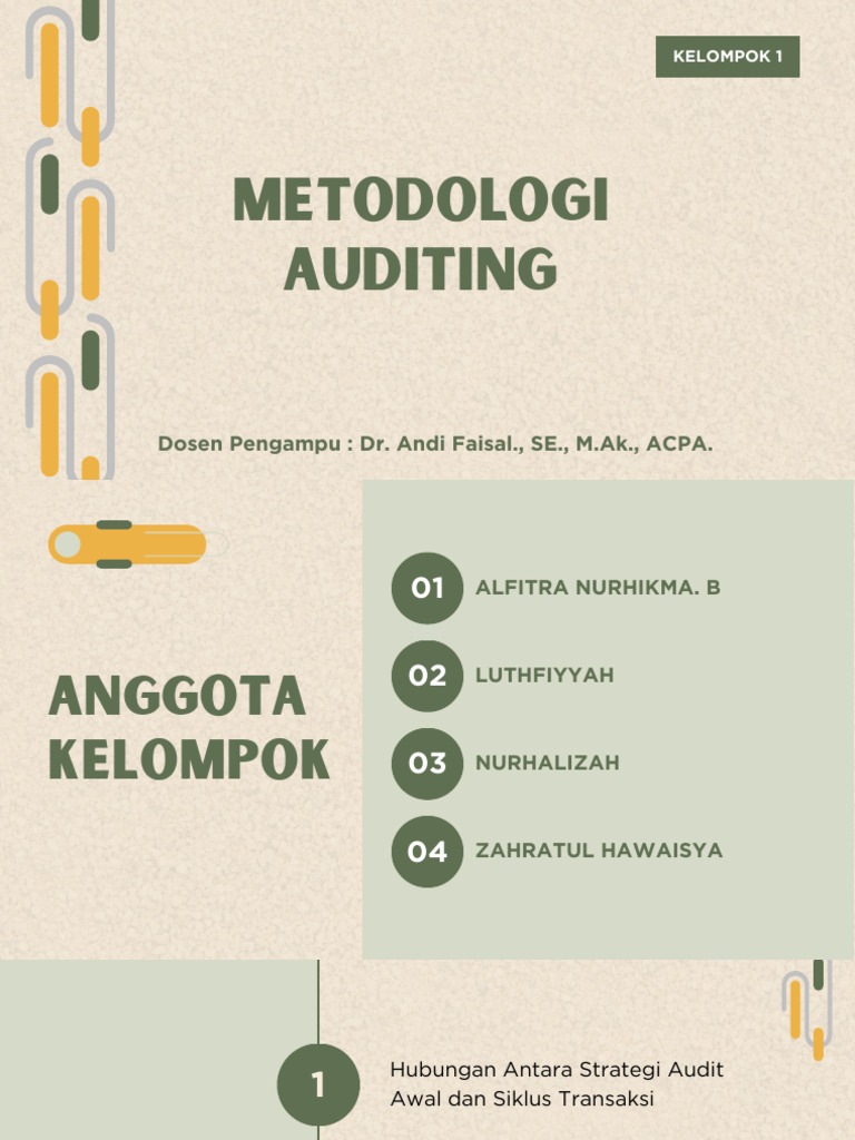 Metodologi Auditing | PDF