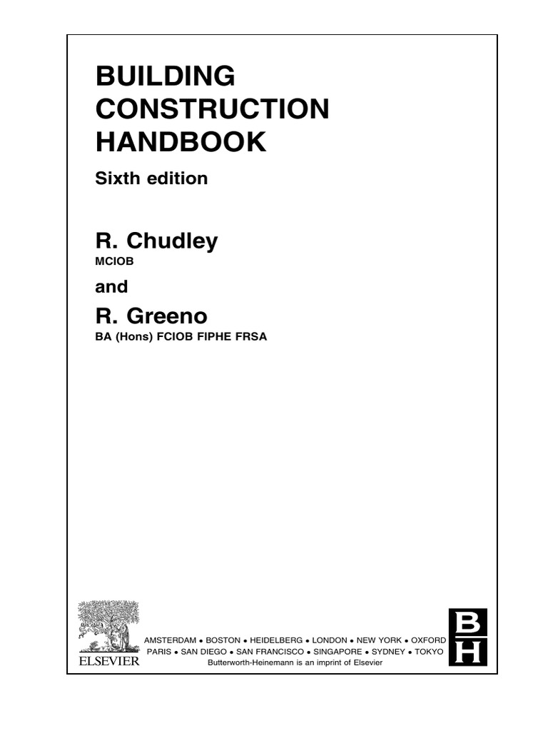 Building Construction Handbook PDF | PDF