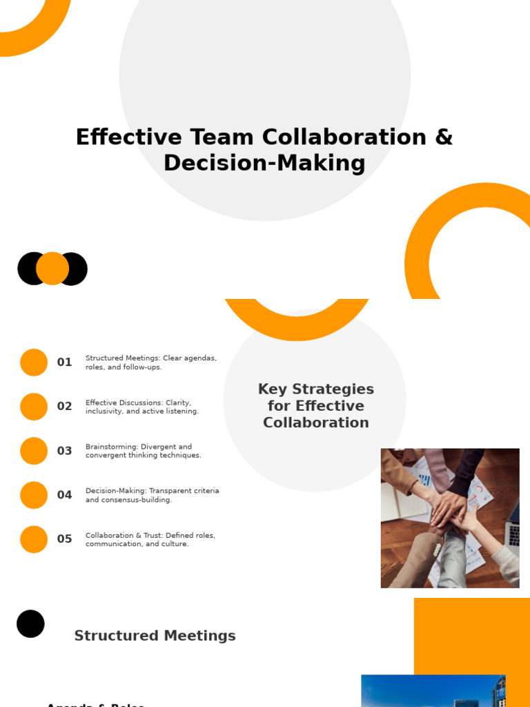 Effective Team Collaboration & Decision-Making | PDF | Brainstorming ...