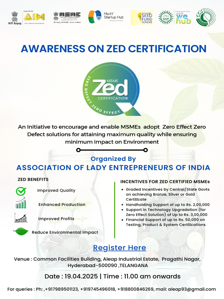 ZED Certification Awareness for MSMEs | PDF