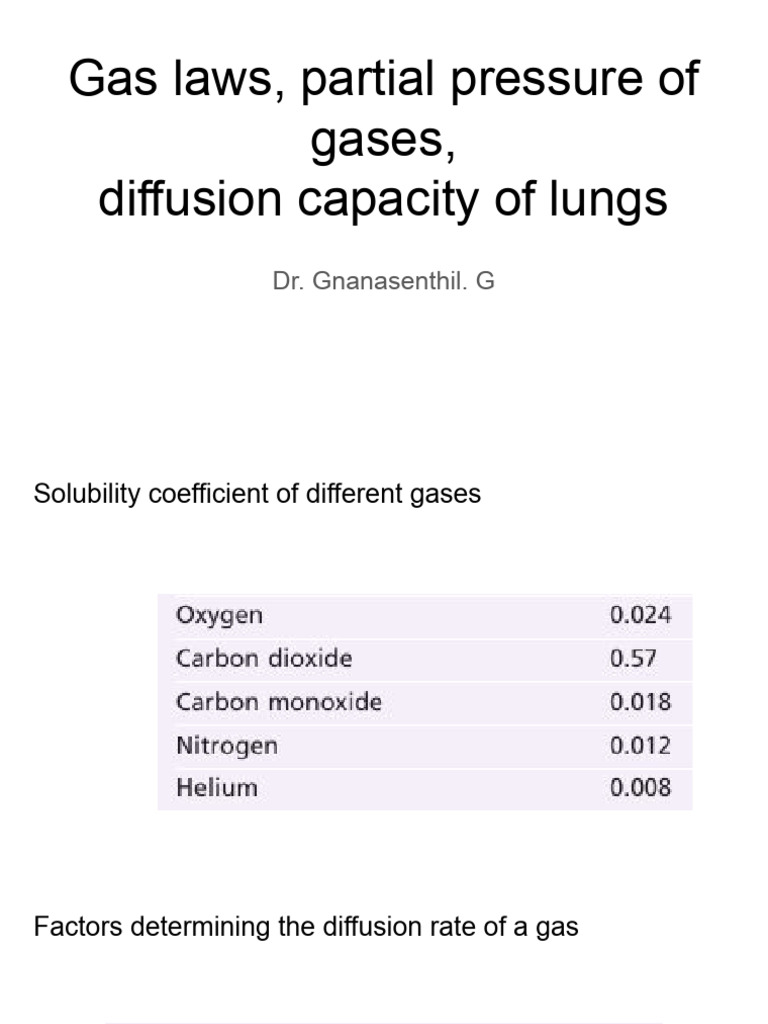 Gas Diffusion | PDF