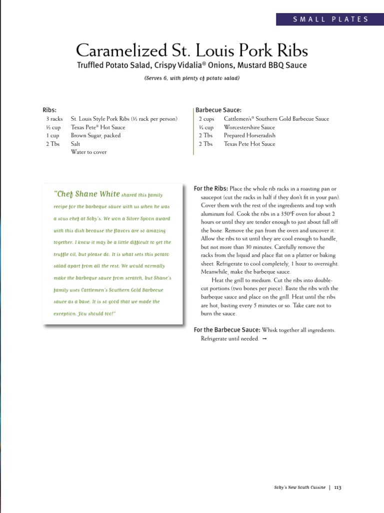 caramelized-st.-louis-pork-ribs | PDF | Sauce | Barbecue