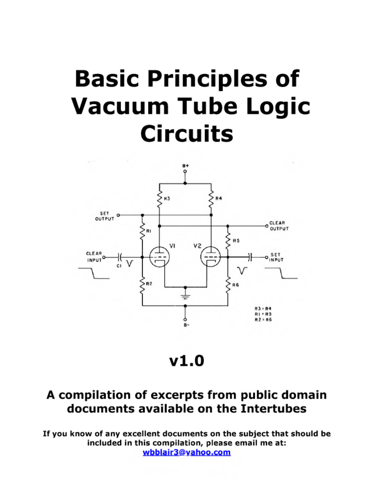 Vacuum Tube Logic Circuit Basics | PDF | Vacuum Tube | Capacitor