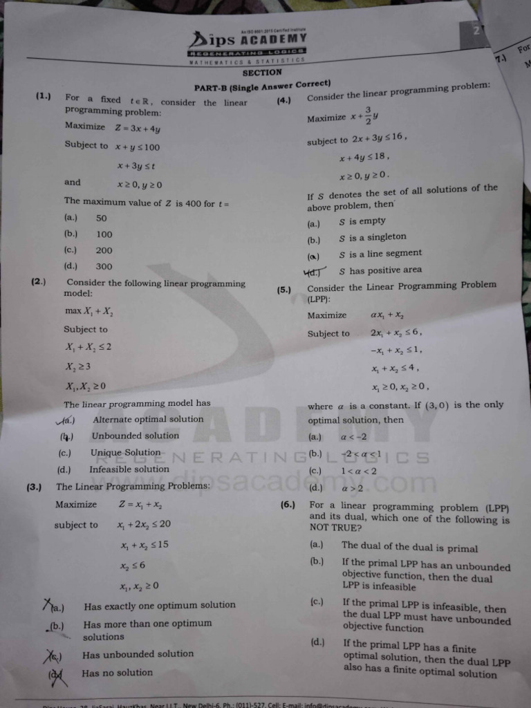 DIPS 2024 DEC Test - 4 | PDF