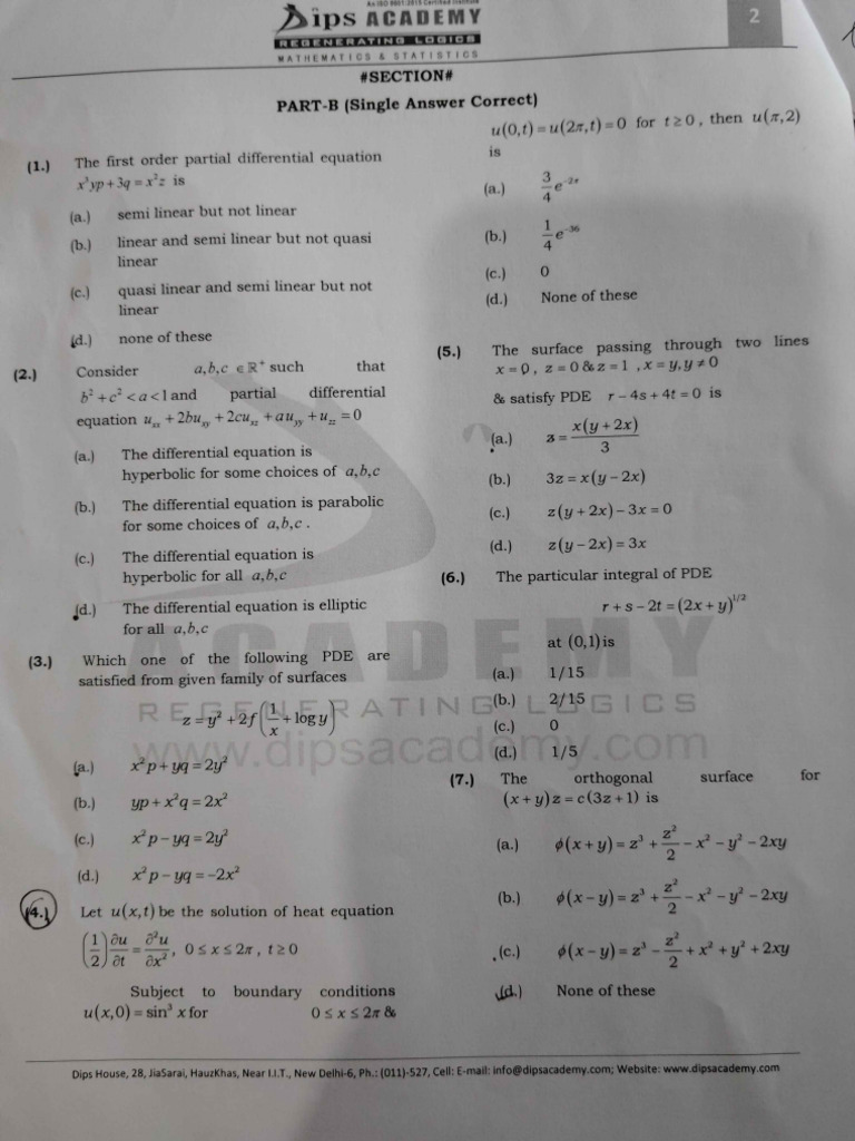 DIPS 2024 DEC - Test-18 (Pde) | PDF