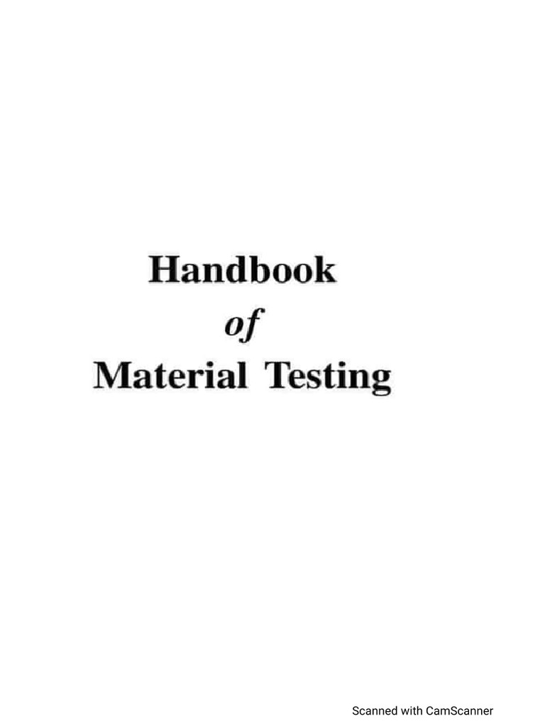 Materials Testing Pdf