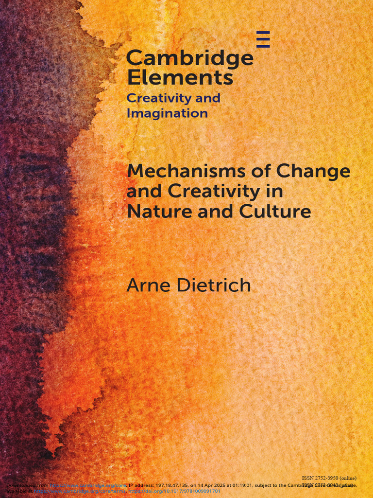 Mechanisms of Change and Creativity in Nature and Culture | PDF ...