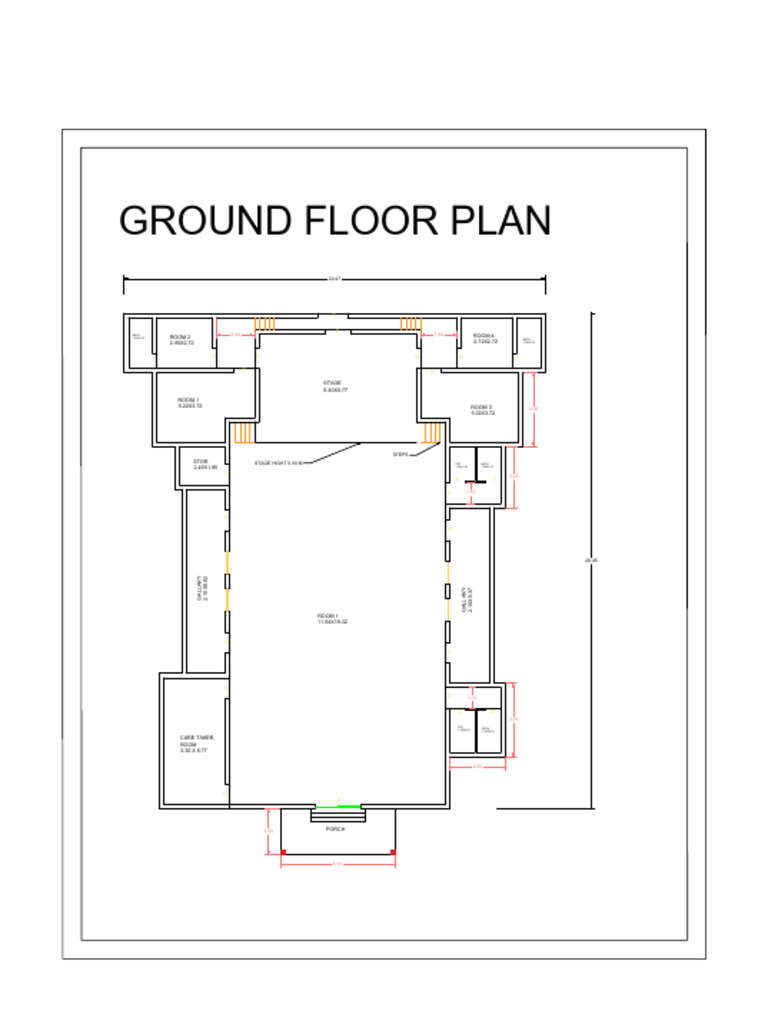 Community Hall Ground Floor Plan | PDF