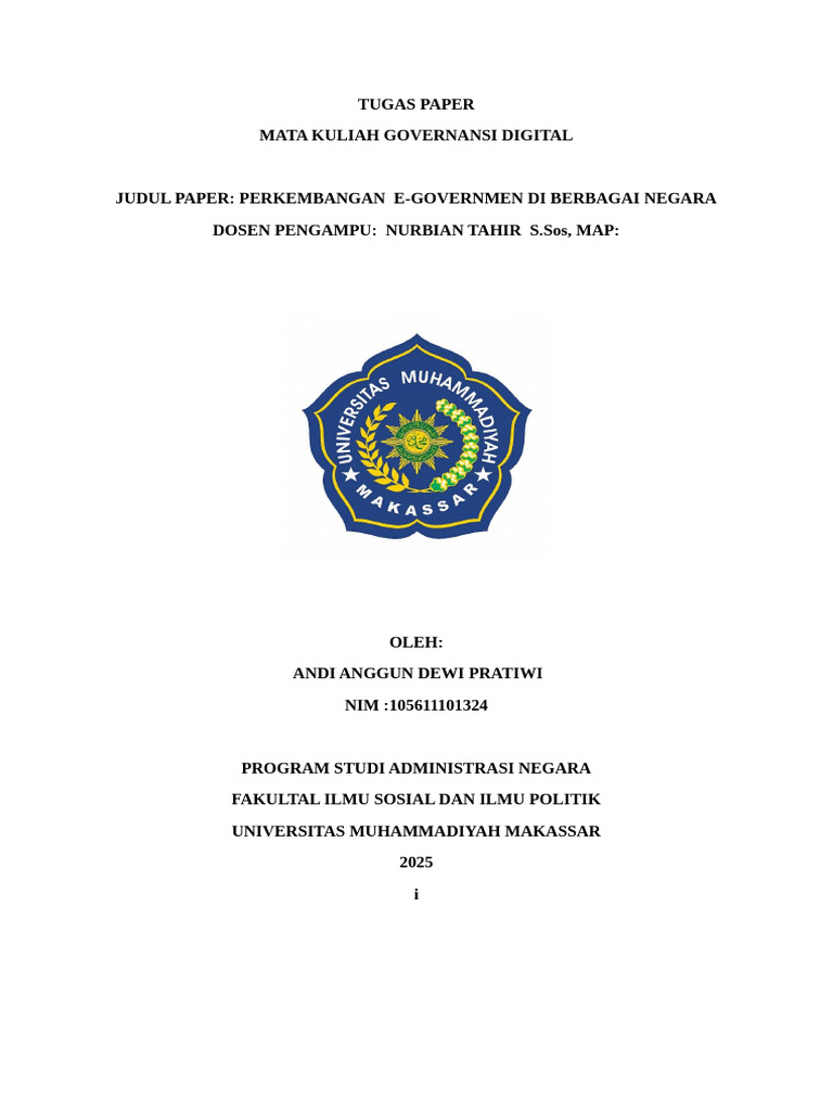 Tugas Paper Andi Anggun Dewi Pratiwi Mu Urut 11 | PDF