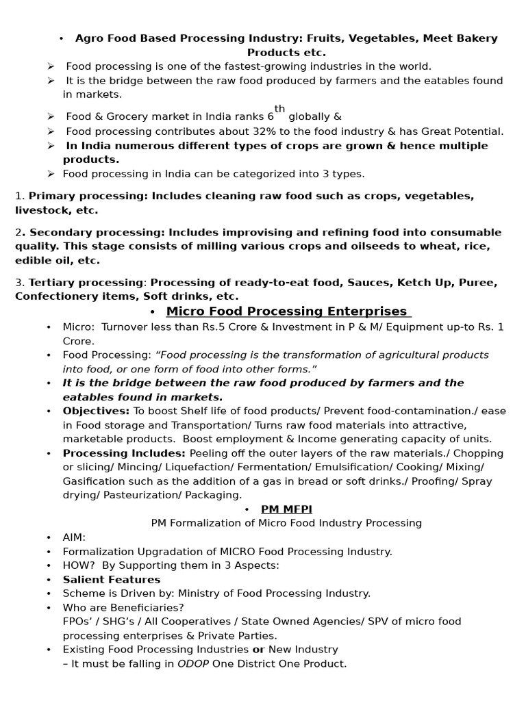 Proposal Solution Agro Food Based Processing Industry | PDF | Tomato | Sugar