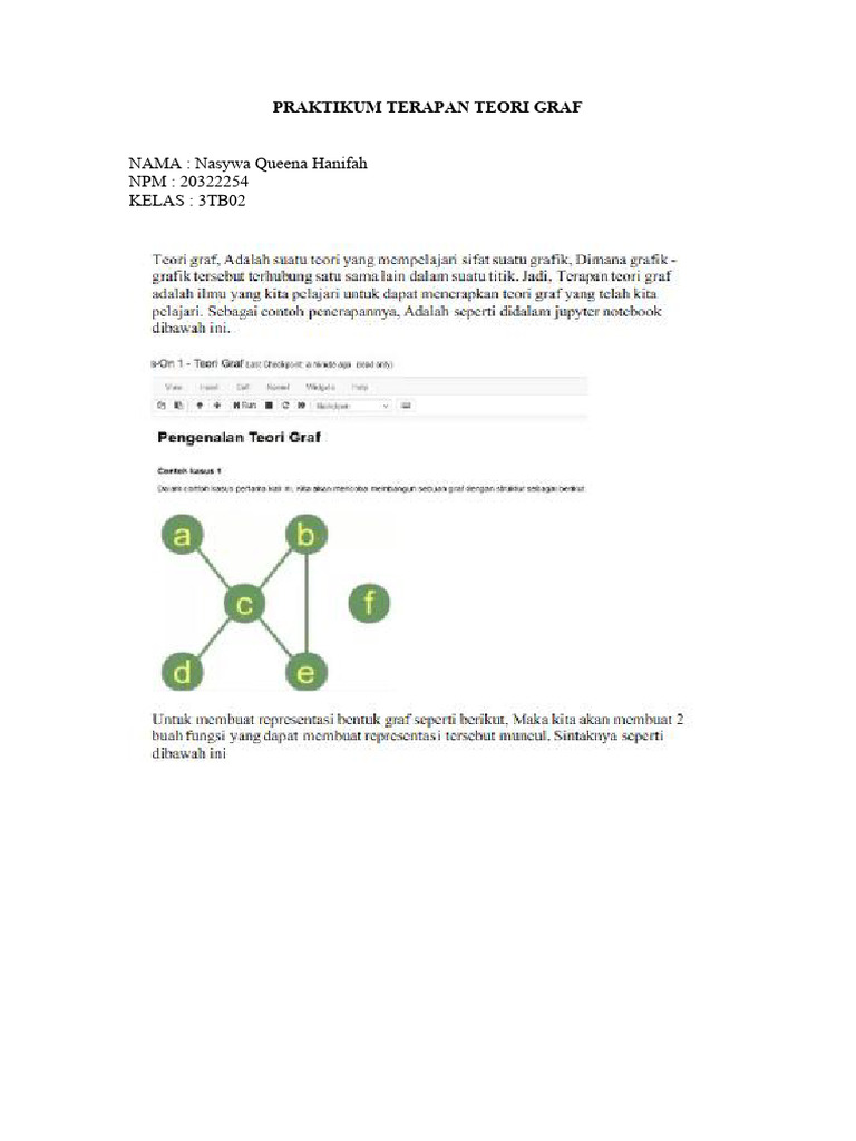 Praktikum Terapan Teori Graf 1 | PDF