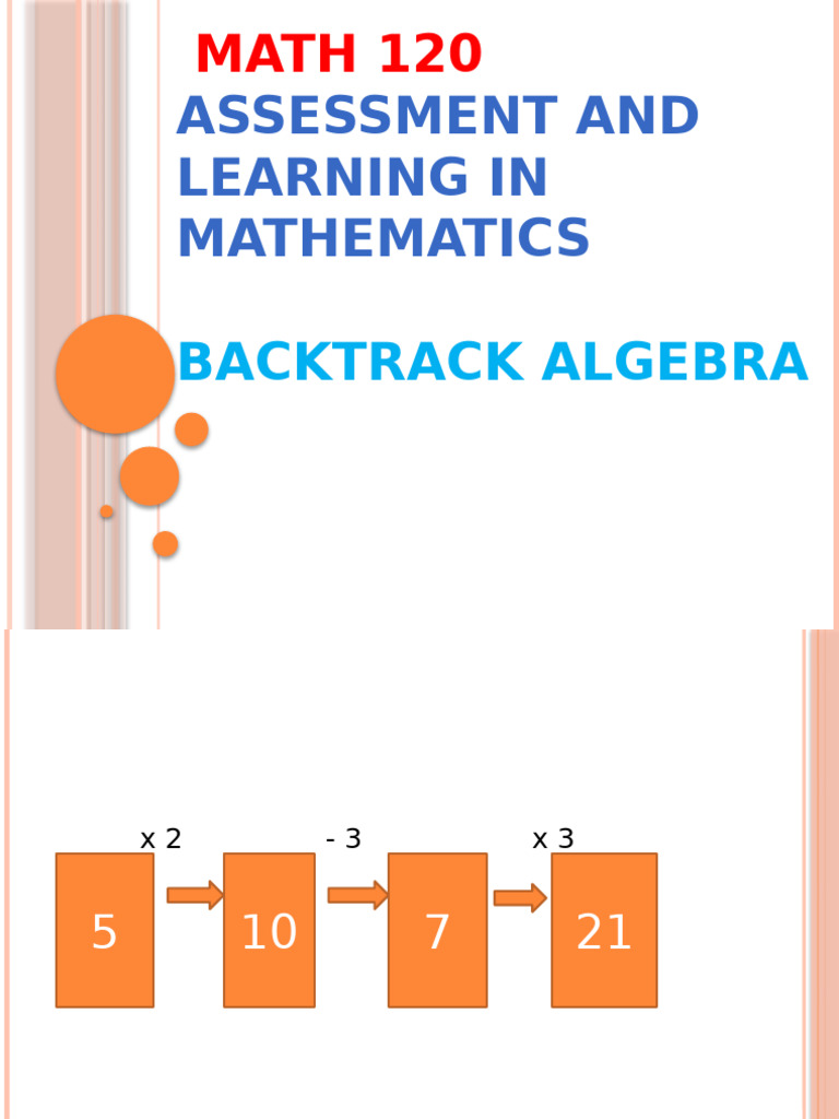 MATH 120 Backtrack | PDF