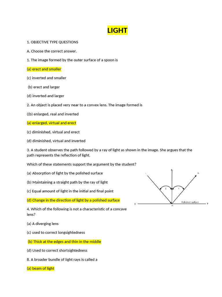 LIGHT | PDF | Mirror | Applied And Interdisciplinary Physics
