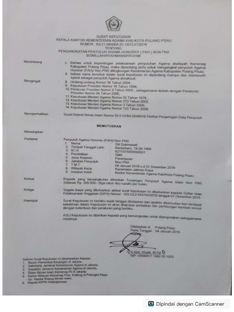 SK AWAL DAN AKHIR | PDF