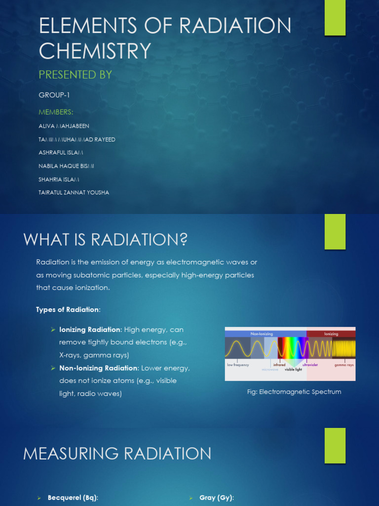 Group-1 Presentation On Radiochemistry | PDF | Radiation | Nuclear Reactor