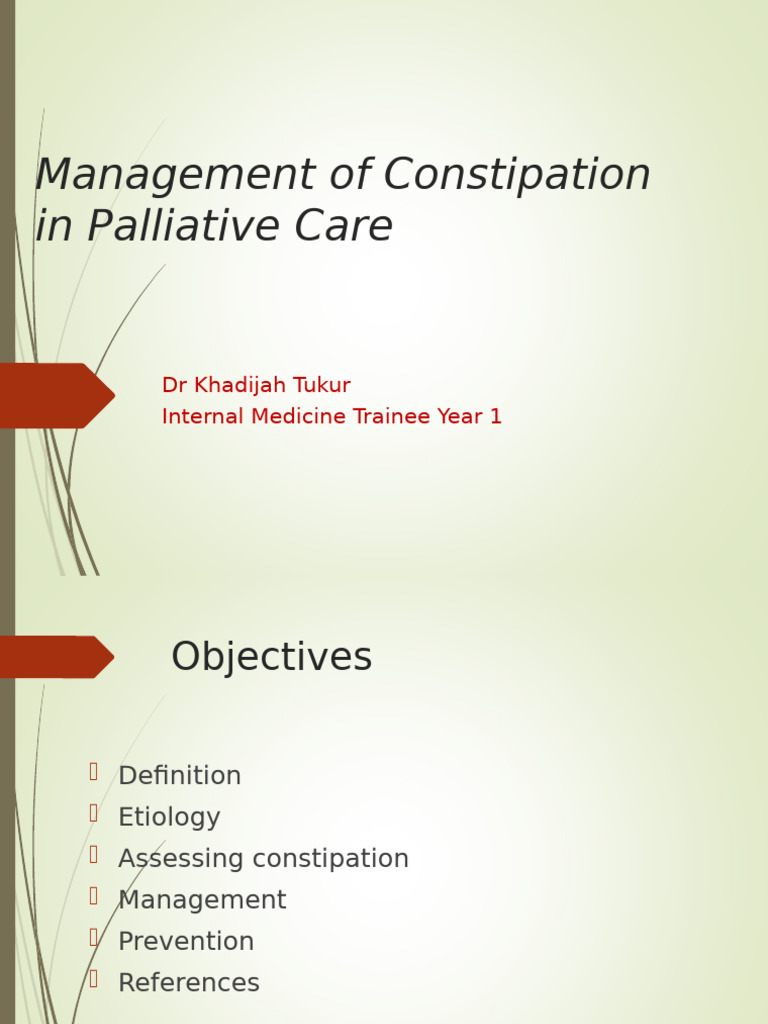 Management of Constipation | PDF | Constipation | Opioid