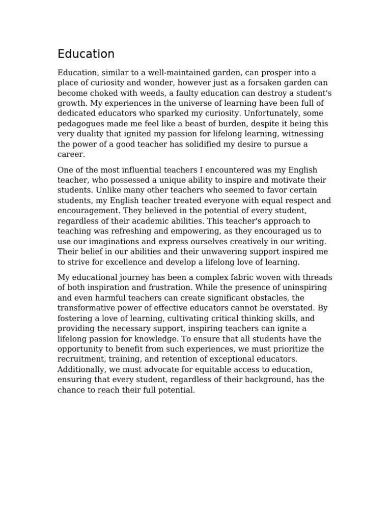 Education | PDF